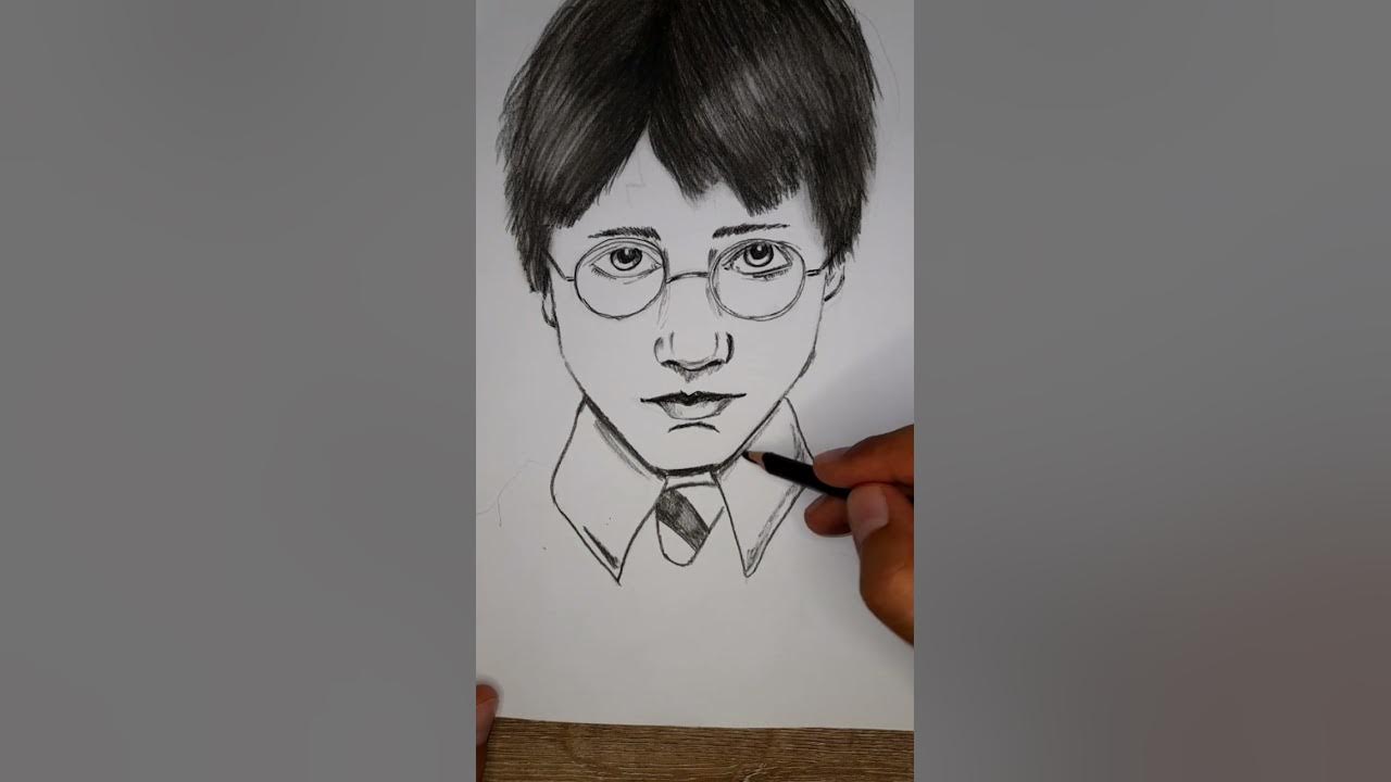 Step by step drawing of Harry Potter/ Adım adım Harry Potter Çizimi ...