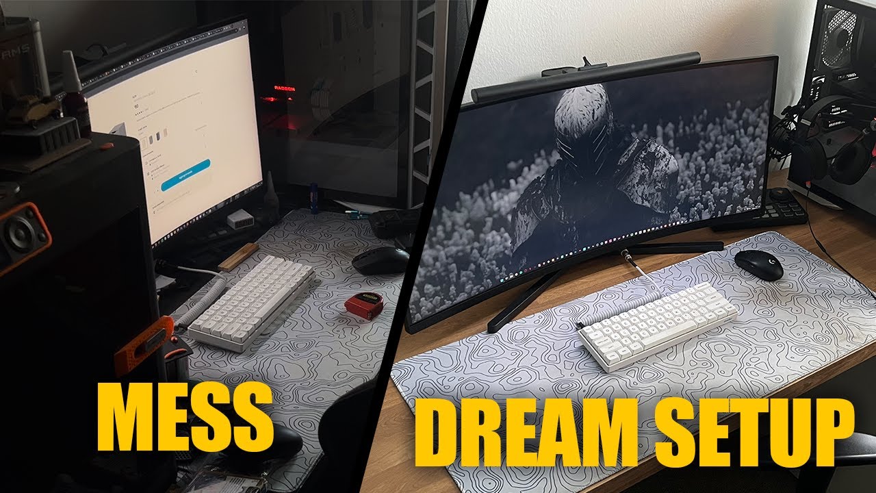 Turning My Messy Room into My Dream Setup (On A Budget) - YouTube