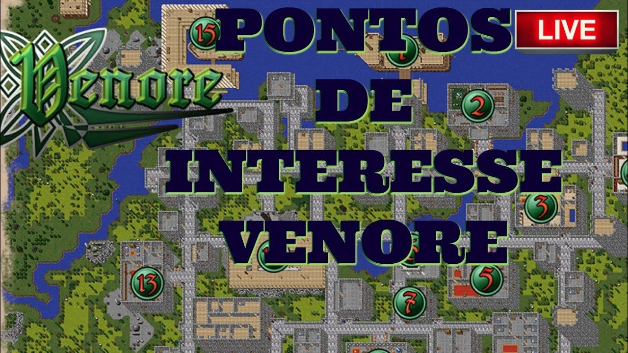 TIBIA🇧🇷 AO VIVO 🔴 PONTOS DE INTERESSE VENORE - YouTube