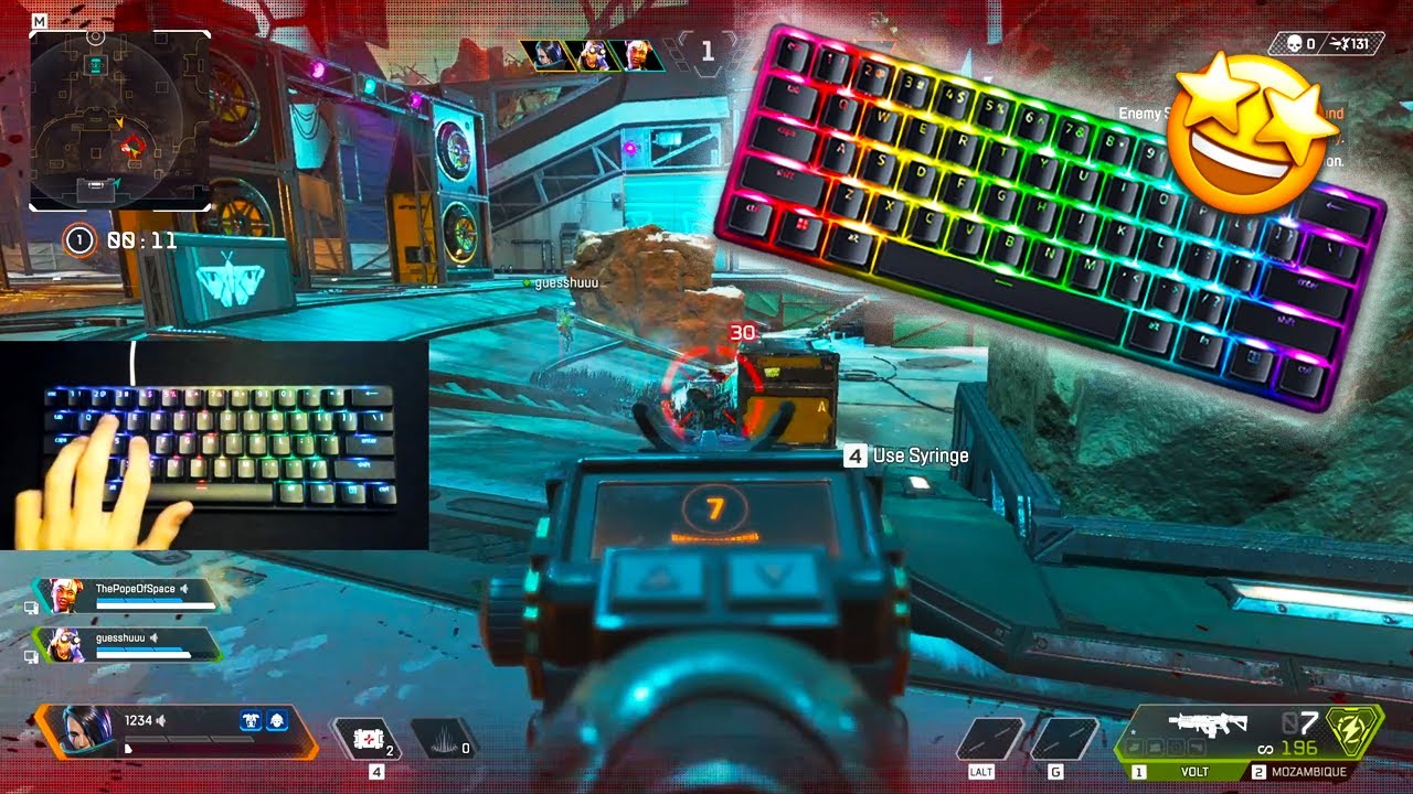 🤩Razer Huntsman Mini Analog🤩 Satisfying Keyboard ASMR Apex Legends ...