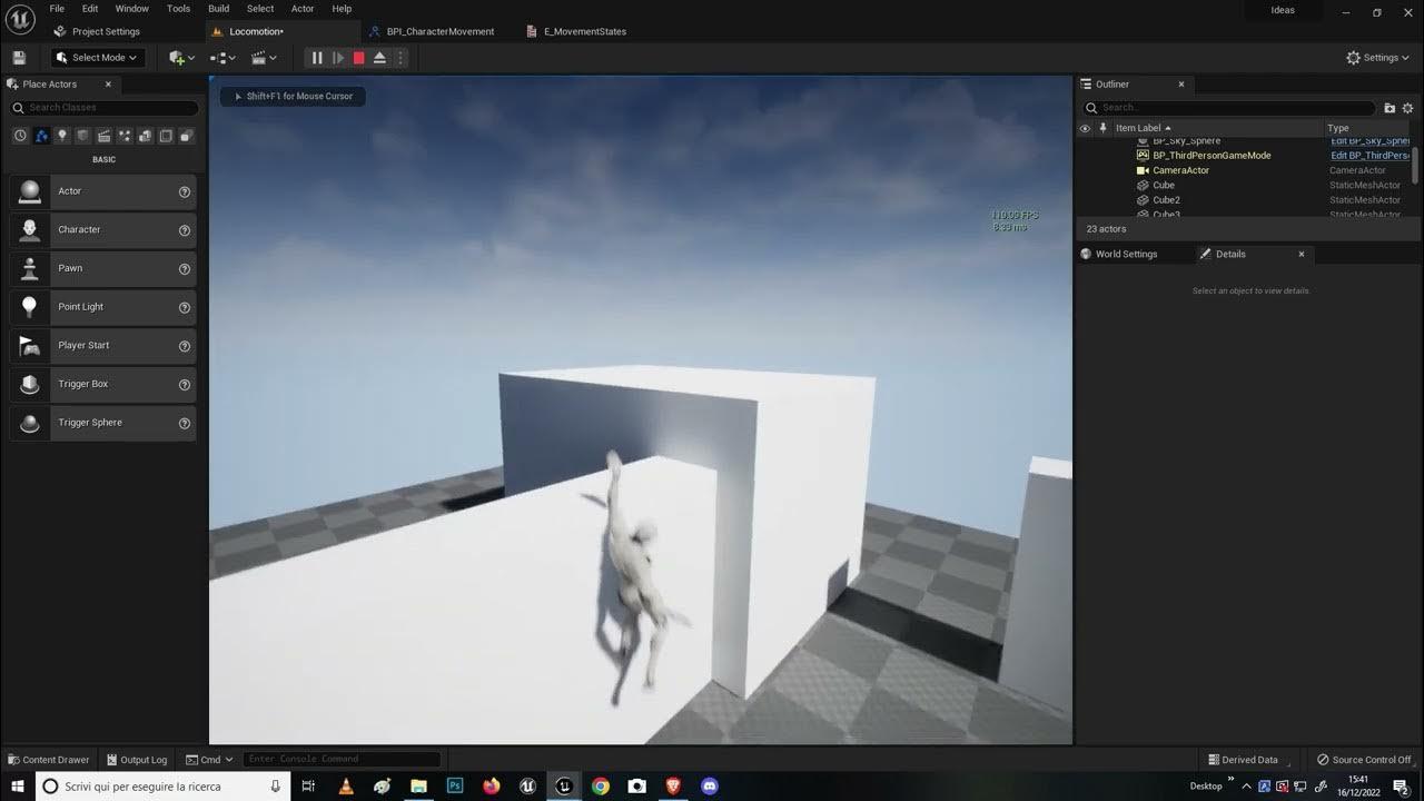 Unreal Engine 5 RootMotion Locomotion Edge Drop WIP - YouTube