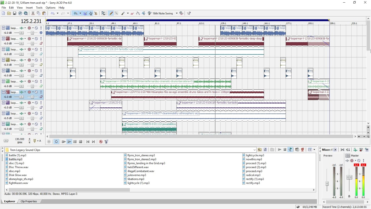Sony Acid Pro 5 Project - 2-22-2019 1245am tron - YouTube