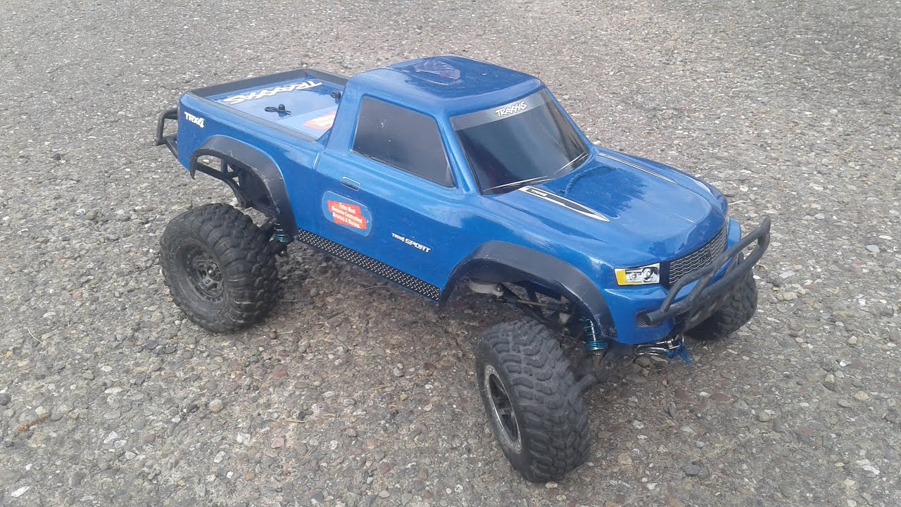 Custom Traxxas Slash 2wd with TRX-4 Sport body, first test drive. - YouTube