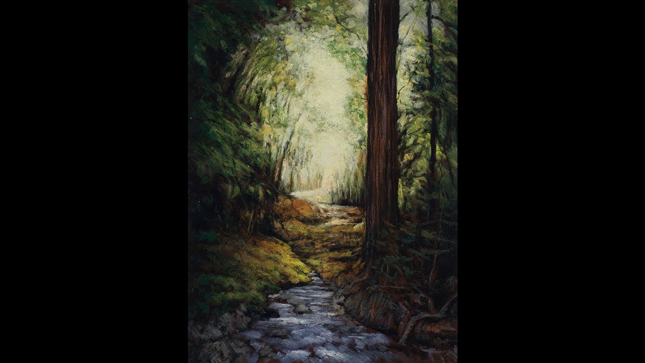 Tree by the Brook 12x16 Painting Demonstration - YouTube