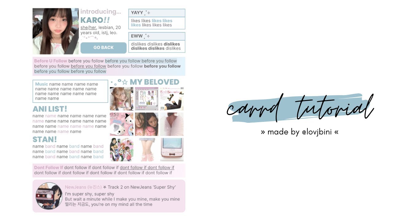 simple & easy carrd tutorial — © owner - YouTube