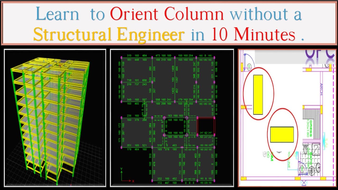 How to decide Placing of Column | Column orientation for buildings ...