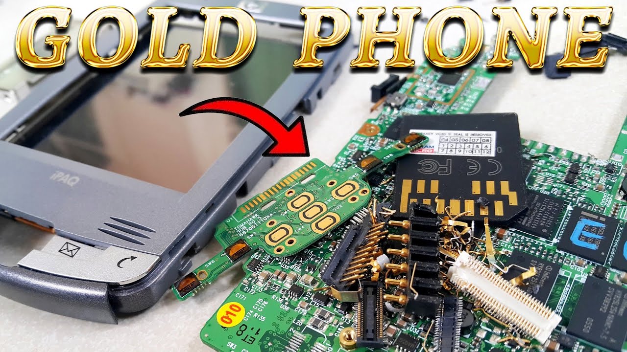 How to extract gold recycle from mobile phones pocket PC old fashioned ...