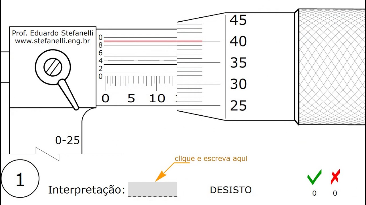 Aula 03 - Metrologia - paquímetro milesimal e micrômetro. - YouTube