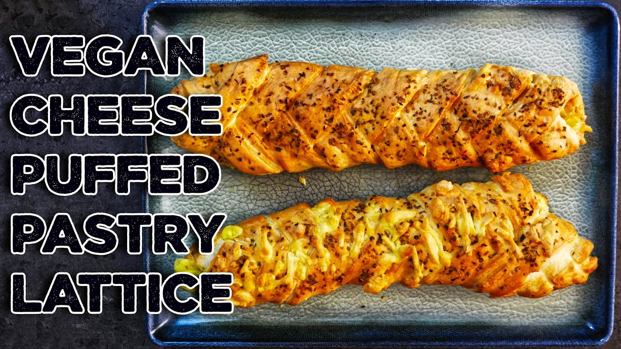 How to make - Vegan Cheese Puffed Pastry Lattice - YouTube