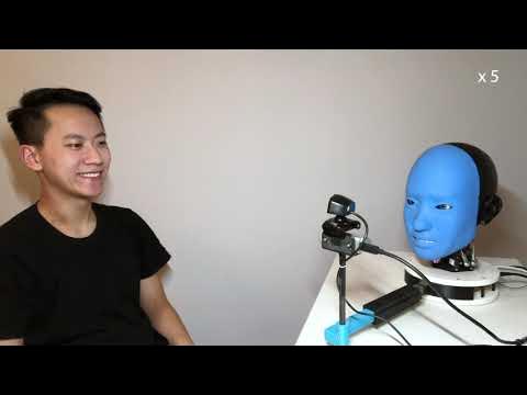 Animatronic Robotic Face Driven with Learned Models - YouTube