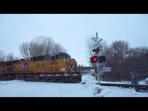 UP 6804 South MITPS Filmed At North Kasper Siding (2-20-2023) - YouTube