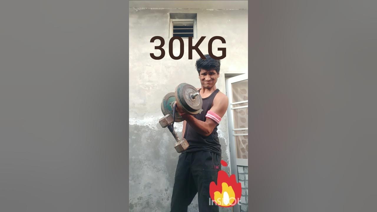 5kg vs 10kg vs 30kg BICEP CURL 💪🏻💪🏻,Desi power #biceps #power #armwrestling #ytshorts #shorts ...
