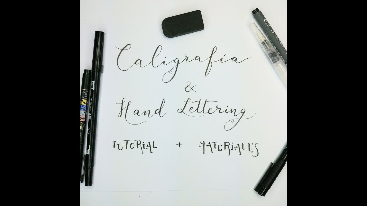 Caligrafía y Hand Lettering (Tutorial + Materiales) - YouTube