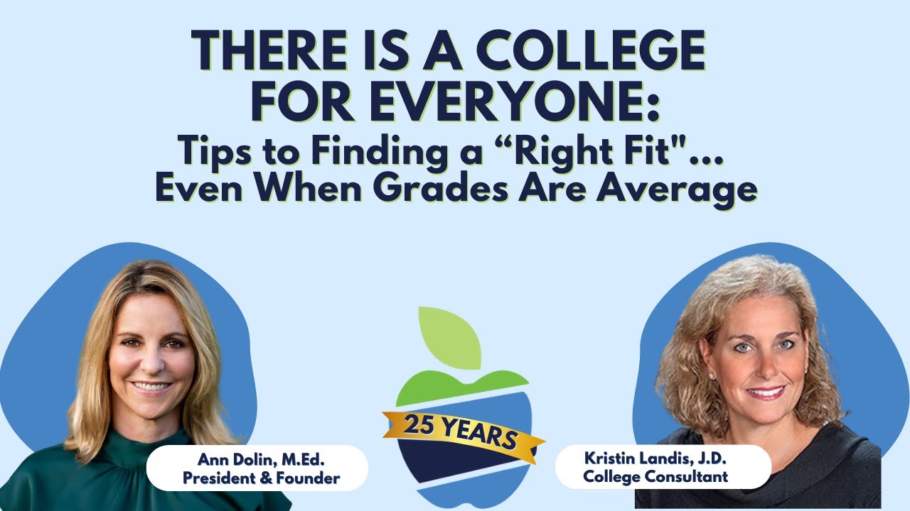 There is a College for Everyone: Tips to Finding a “Right Fit"… Even ...