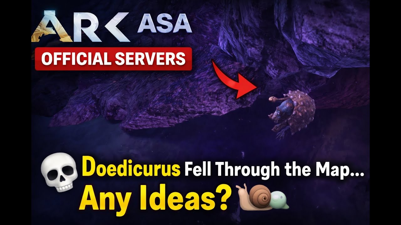 ARK ASA Official Glitch: My Doedicurus Fell Through the Map… Any Ideas ...