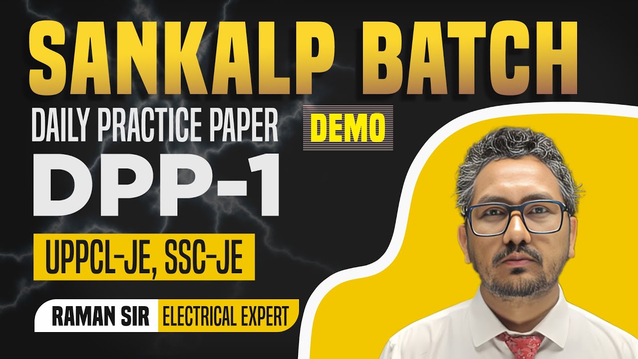 5- Daily Practice Paper -1 (DPP), Sankalp Batch by Raman Sir (Demo ...