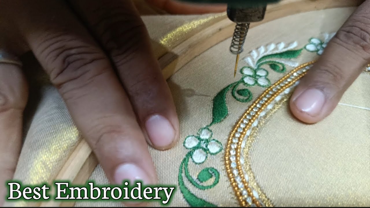 Embroidery Designs For Blouse By Hand | How to embroidery - YouTube