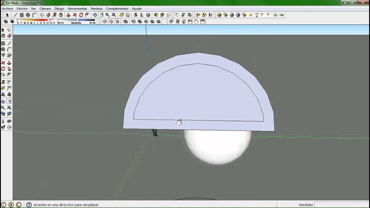 creando una esfera y una cúpula en sketchup 8 - YouTube
