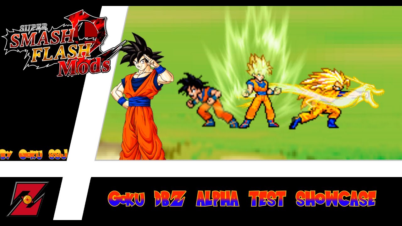 SSF2 Mods: Goku Mosd (Episode 1): Goku DBZ Alpha Test - YouTube