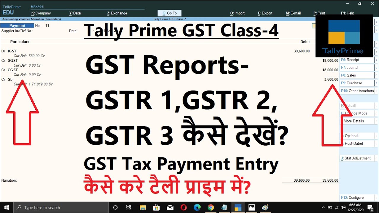 4 HOW To See GSTR 1 GSTR 2 GSTR 3B Report In Tally Prime Payment 4 HOW To See GSTR 1 GSTR 2 GSTR 3B Report In Tally Prime Payment