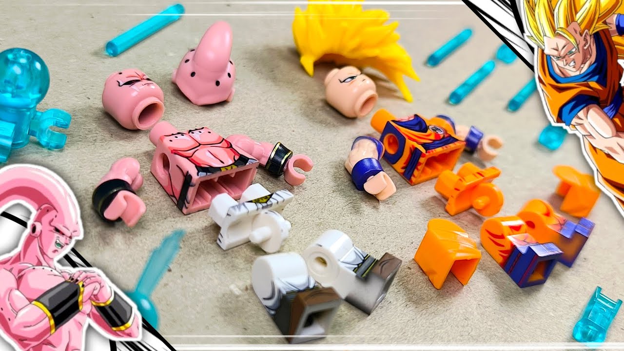 lego dragonball z | goku super saiyan 3 vs super buu | minifigures lego ...