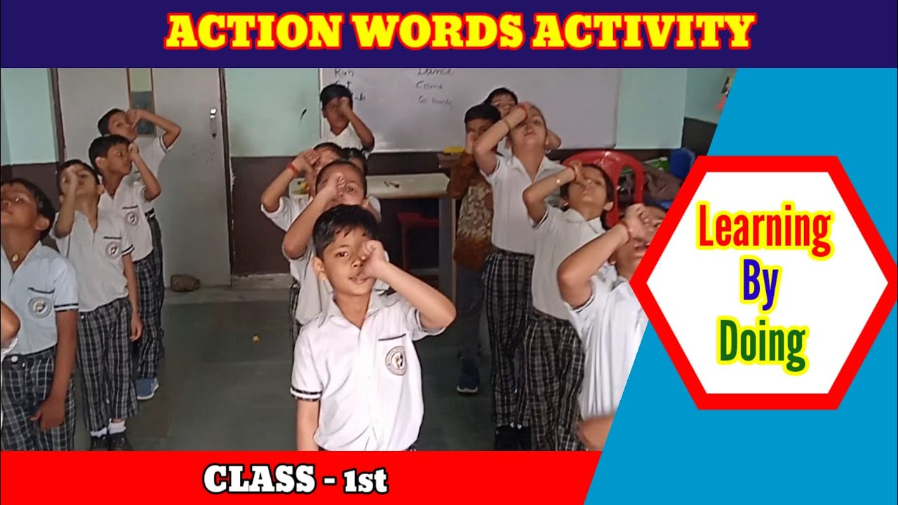 Action Words Activity | Verb Activity For Kids | Learning By Doing ...