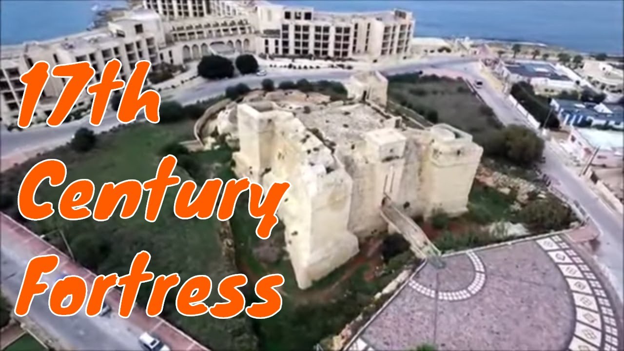17th-century fortress Of Marsaskala, and abandoned Jerma Palace Hotel ...
