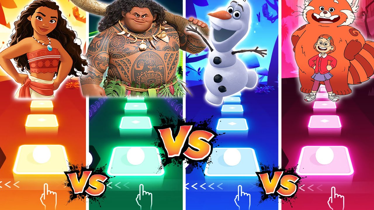 Uncover the Ultimate Tiles Hop Champion: Moana, Maui, Olaf, or Meilin ...