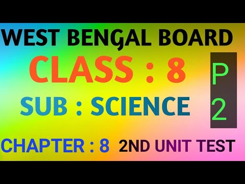 wb board class 8 science question and answer hindi medium//wbbse class 8 science chapt 8 mcq ...