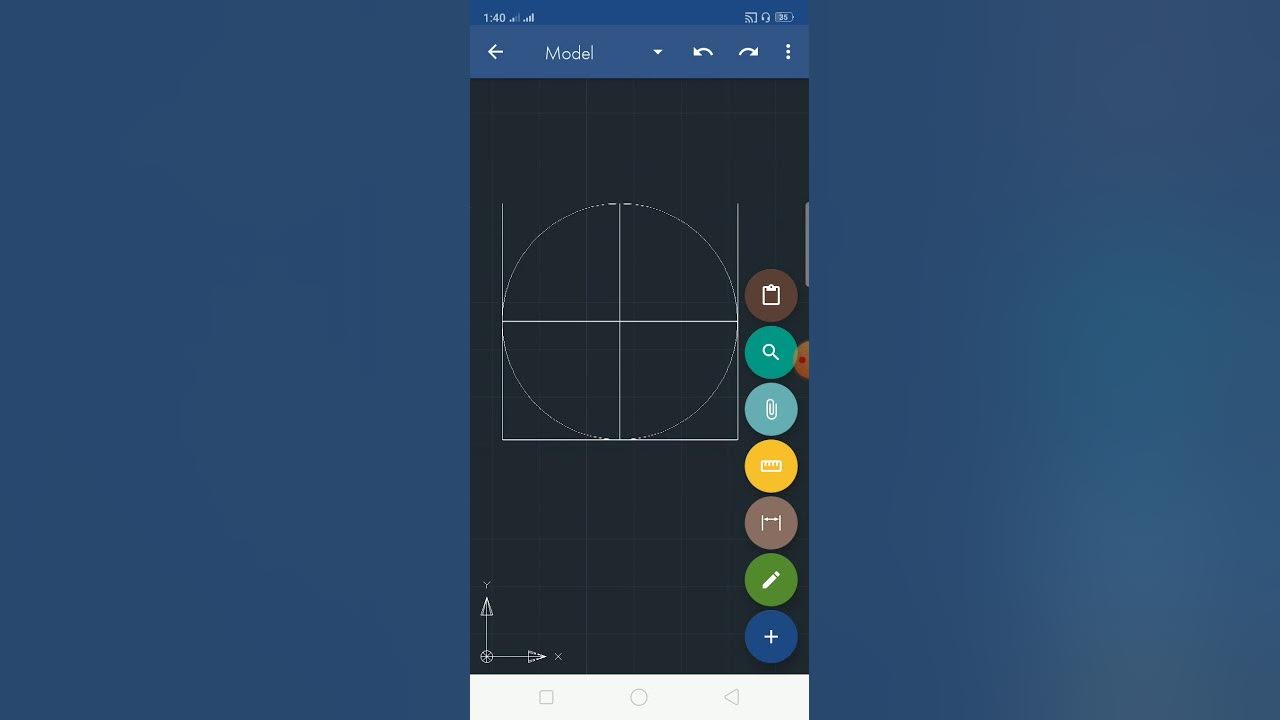 GnaCAD Tutorial Part 1 - [Line & Circle Command] - YouTube