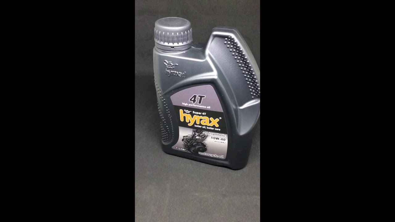 Hyrax oil for motorcycle - YouTube