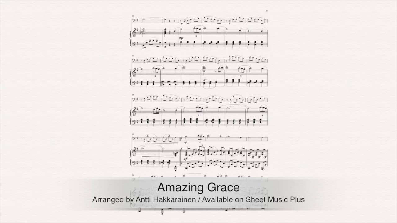Amazing Grace - Cello & Piano - YouTube