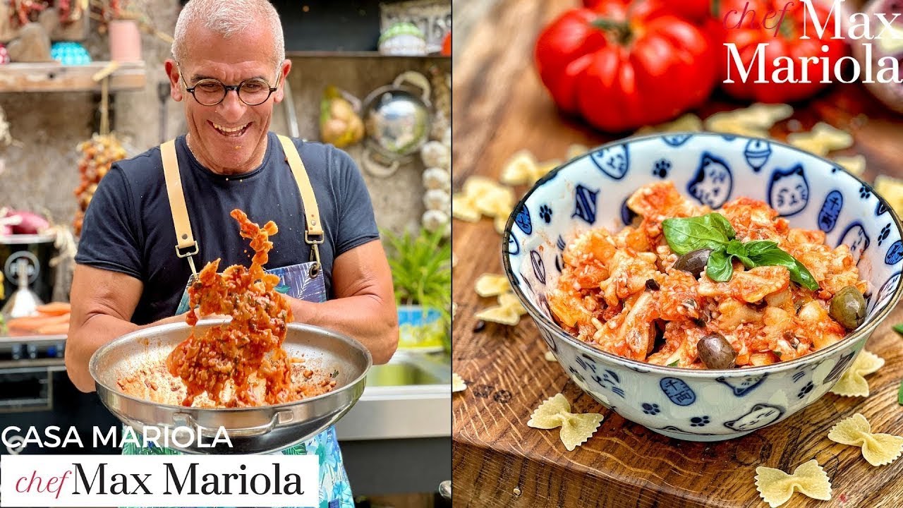 🍅 PASTA AL POMODORO, BASILICO E MERLUZZO - Ricetta di Chef Max Mariola ...