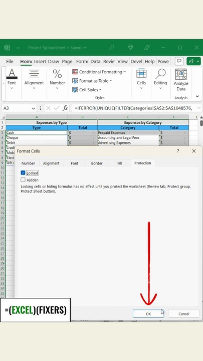 How to Protect Formulas in Excel - YouTube