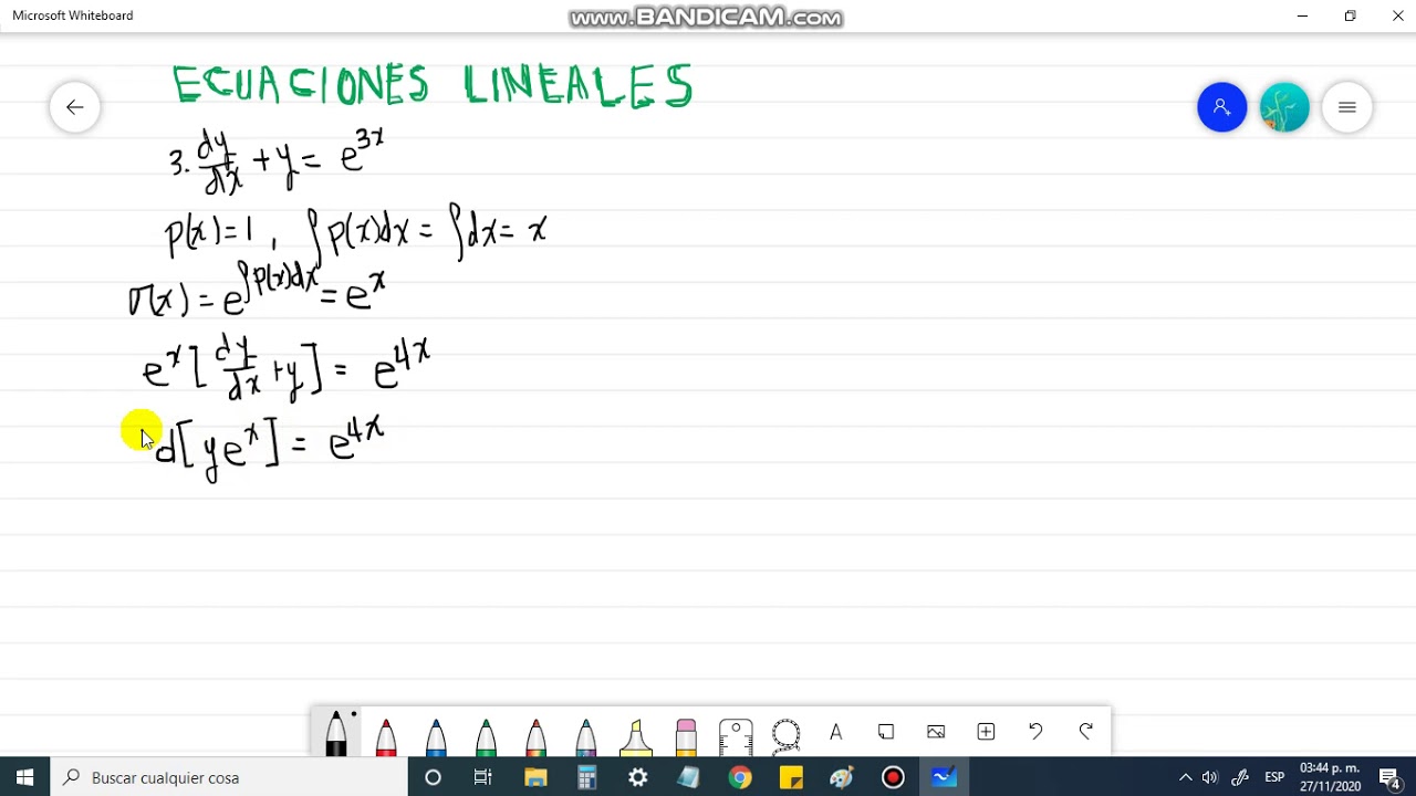 3 Dy dx y e 3x Ecuaciones Lineales Alexander Estrada YouTube 3 Dy dx y e 3x Ecuaciones Lineales Alexander Estrada YouTube