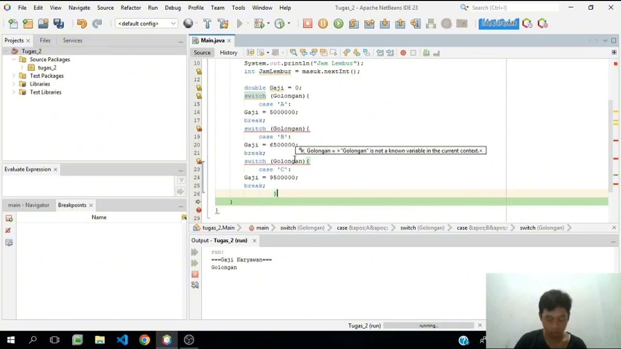 tugas 2 algoritma dan pemrograman - YouTube