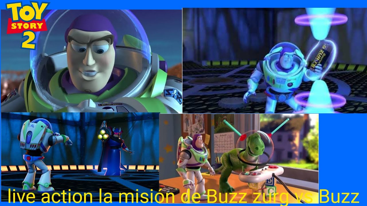 toy story 2 (1999) live action (remake) la misión de Buzz zurg vs Buzz ...