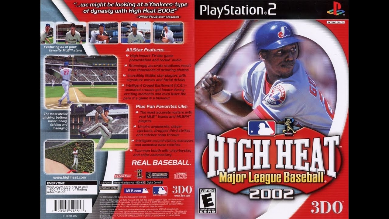 High Heat Major League Baseball 2002 (PlayStation 2) - Texas Rangers vs. Baltimore Orioles - YouTube
