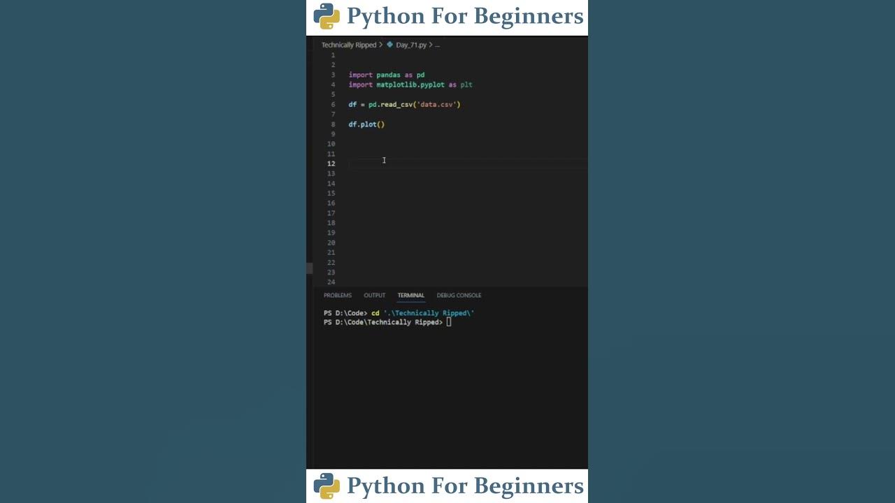 How To Plot Pandas Dataframe Using Matplotlib Python For Beginners Youtube