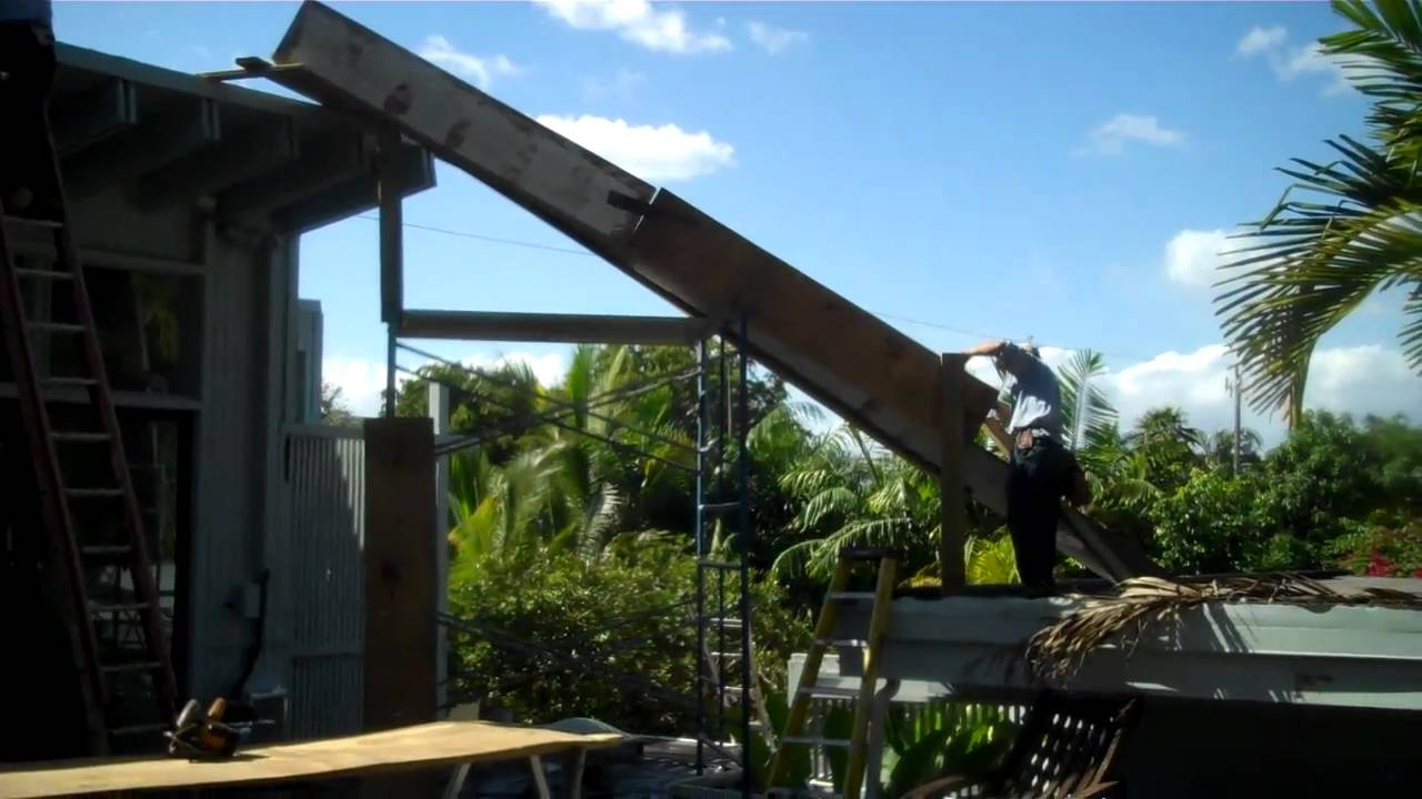Flat Roof Work in Progress 1- Miami, FL- Istueta Roofing - YouTube