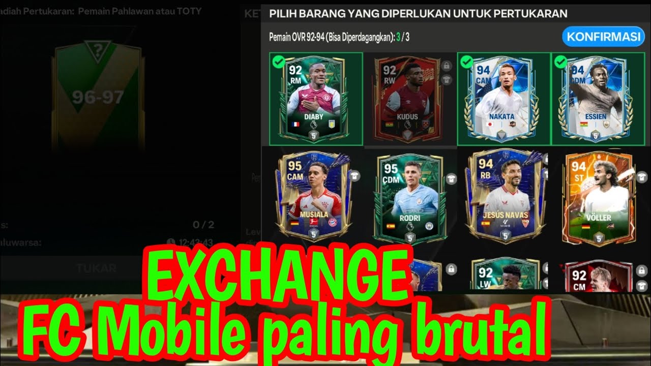 Exchange 87-97 89-97 ♨️♨️ FC Mobile gak pelit amat - YouTube