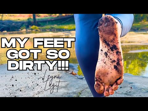 Barefoot in Public | Muddy Nature Walk 👣