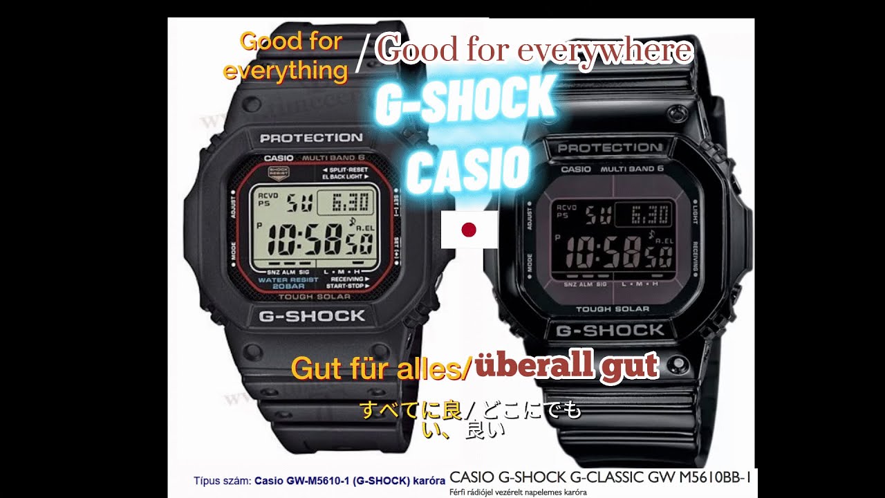 CASIO G-SHOCK GWM series - YouTube