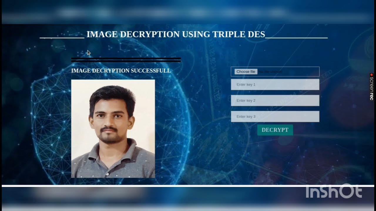 3DES || Image Encryption || Decryption || Using 3DES - YouTube