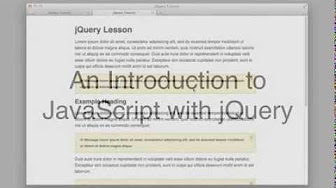 Learn JavaScript / jQuery - YouTube
