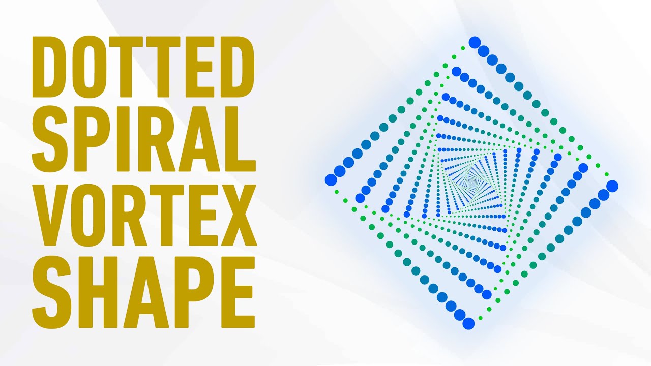 How To Create Dotted Spiral Vortex Shape in Adobe Illustrator - YouTube