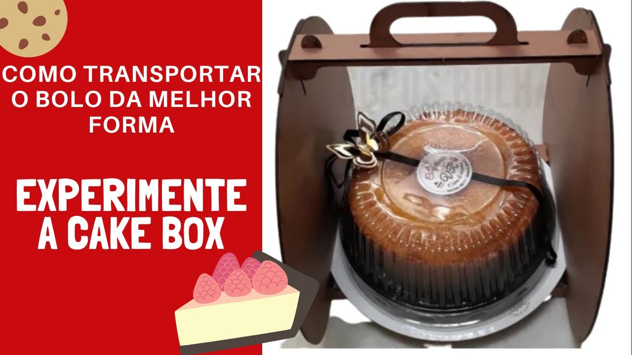Como montar a cake box da Copos Bolha - Como Transportar Bolo simples e ...