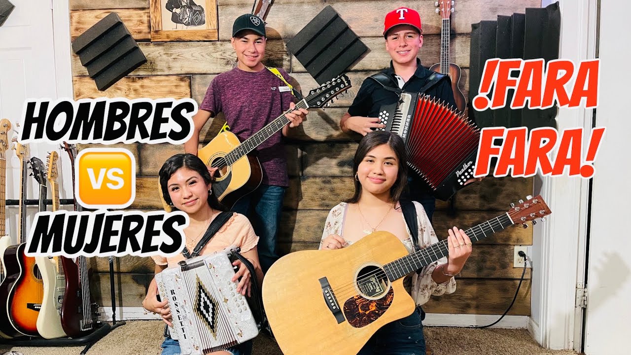 Hombres Vs Mujeres - Fara Fara - RETO - 2021 Melody band acordeon class ...