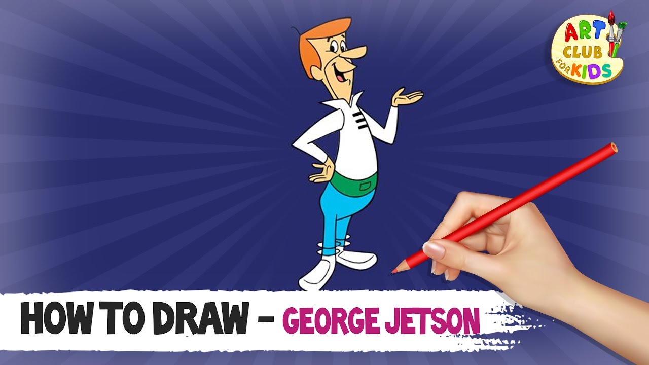 How to draw George | The Jetsons | Cartoon Network | Art Club for Kids ...