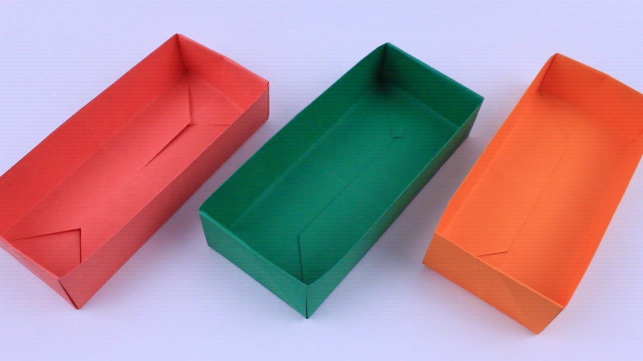 Comment faire une boîte de papier - YouTube